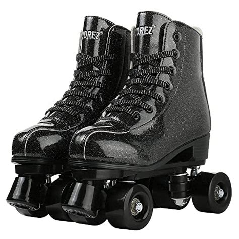Patins à Roulettes Pour Homme Et Femme En Cuir Synthétique Brillant Pour Débutants Patins à