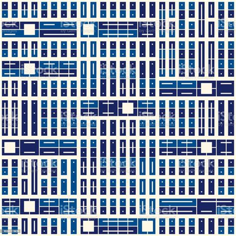 기하학적 원활한 패턴 바우하우스 스타일 배경 모듈식 그리드 인쇄 스트라이프 선 스트로크 직사각형 장식 0명에 대한 스톡 벡터