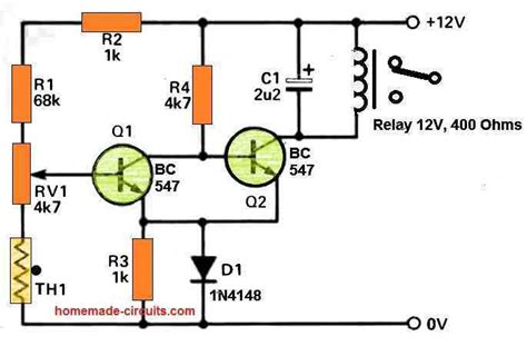 Relay Switching Circuit Circuit Diagram