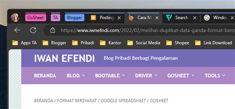 Memanfaatkan Tab Group Pada Microsoft Edge