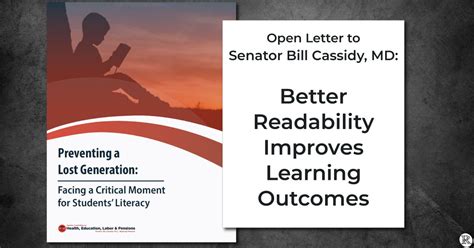 Open Letter Better Readability Improves Learning Outcomes