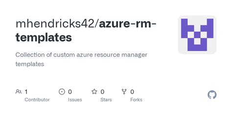 github mhendricks42 azure rm templates collection of custom azure