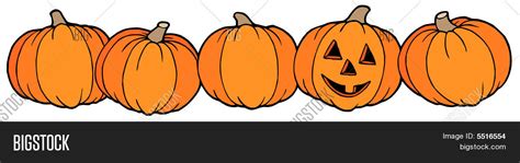 Line Pumpkins Vector And Photo Free Trial Bigstock