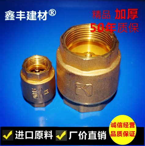 copper vertical check valve one way check valve water pump bottom valve