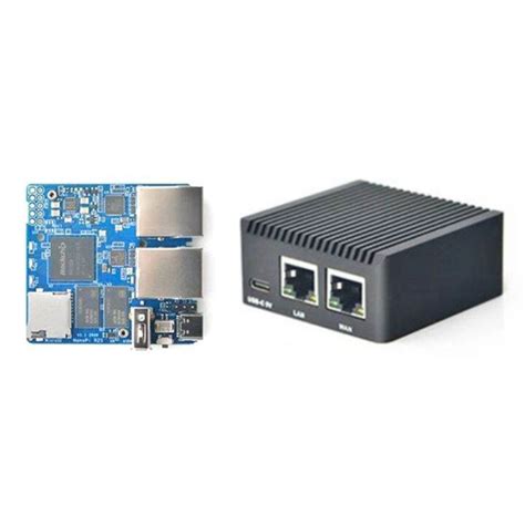 Nanopi R2s Router Rk3328 1gb Ddr4 Ram With Cnc Metal Case Mini Router