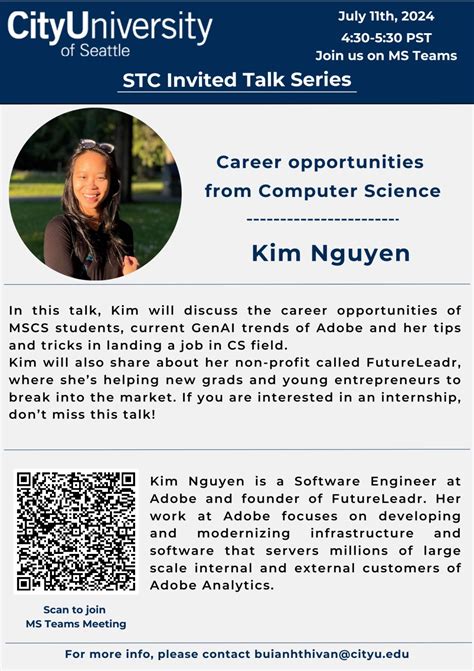 School Of Technology And Computing Stc On Linkedin Cityuseattle Stc Careeropportunities