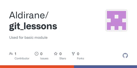 Github Aldiranegitlessons Used For Basic Module