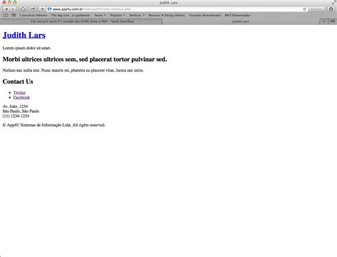 Css Doesnt Work If I Include The Html From A Php Stack Overflow