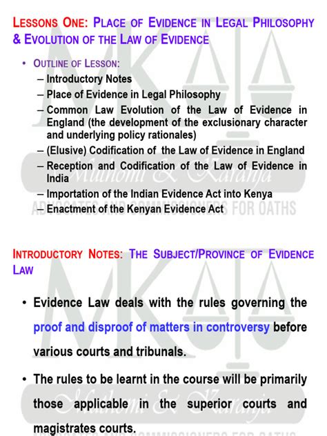 Evidence Law Merged Slides Pdf Evidence Law Hearsay