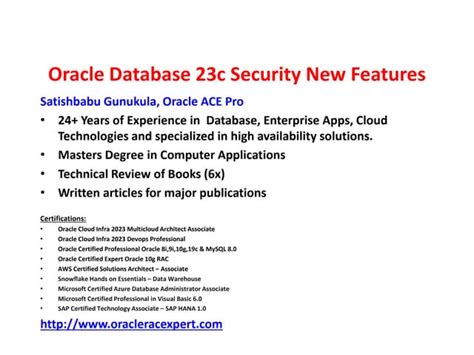 Oracle Database 23c Security New Featurespptx