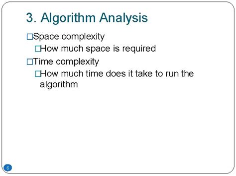 Algorithm Analysis Problem Solving Space Complexity Time Complexity