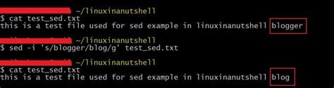 How To Use Sed Command In Linux Technical Writers Blog