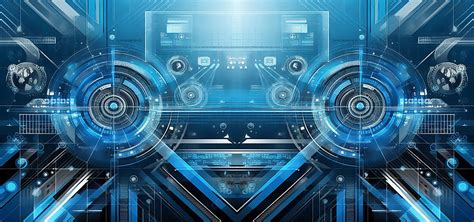 Futuristic Ai Technology Background Computer Industry Wallpaper Design