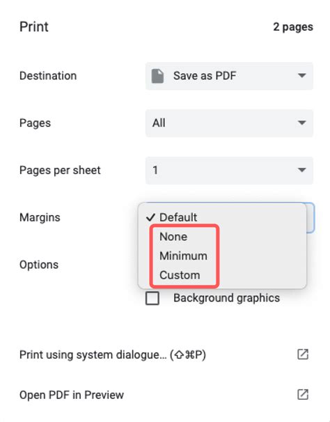 Printing From Reader How To Fix Set Up The Margins Web Manuals