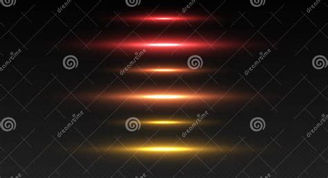 Glowing Lines Neon In Motion Light Effect Shiny Beam Or Ray Abstract Speed Lines Stock