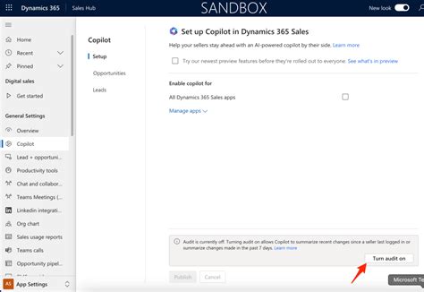 Enable Copilot For Dynamics 365 Sales Environment D365 Demystified