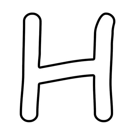 Letter H Coloring Pages Coloringlib