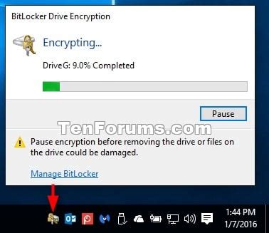 Turn On Or Off BitLocker For Fixed Data Drives In Windows Tutorials