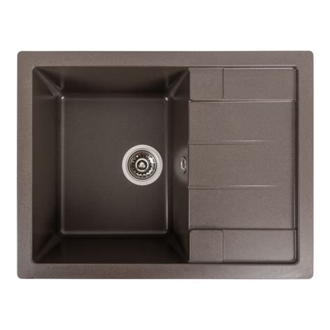 Мойка для кухни PLATINUM гранитная 6550 INTENSO 650x500мм прямоугольная ...
