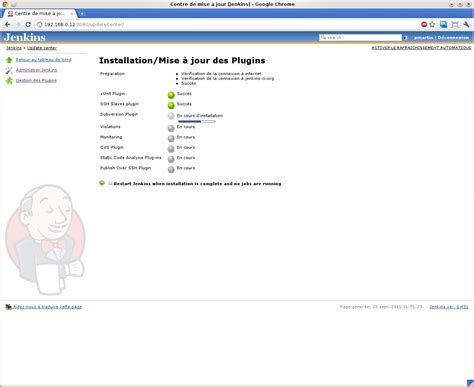 intégration continue avec jenkins installation et configuration de base