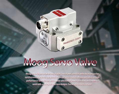 Moog Electro Hydraulic Servo Valve Factory Sale Br