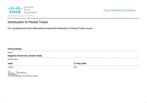 Networking Cisco Chirag Chawla