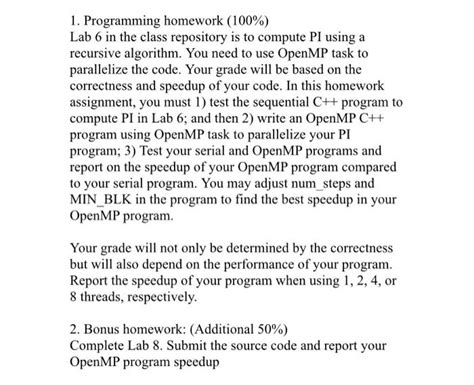 solved 1 programming homework 100 lab 6 in the class
