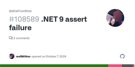 NET Assert Failure Issue Dotnet Runtime GitHub