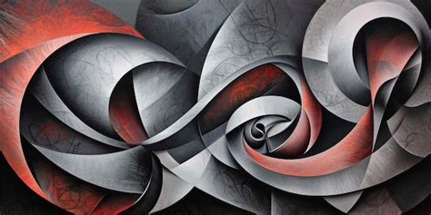 Premium Photo | A dynamic composition of intersecting curves and spirals creating a sense of ...
