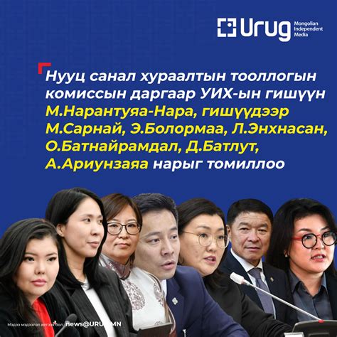 Өрөг Mn Нууц санал хураалтын тооллогын комиссын даргаар УИХ ын гишүүн