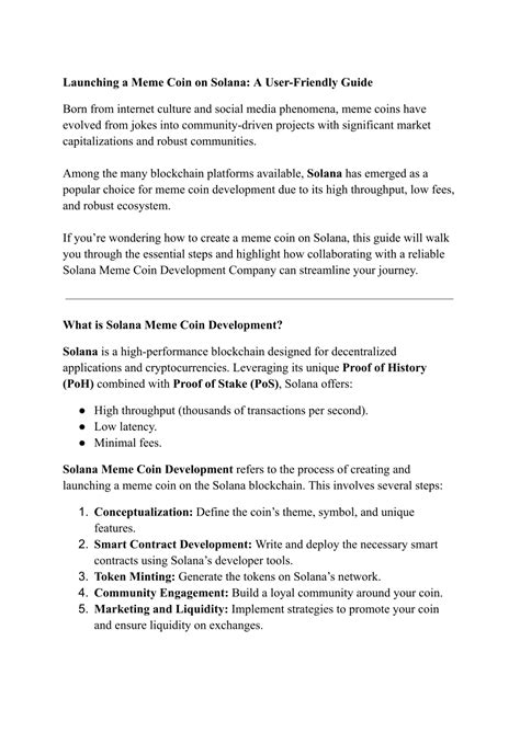 Ppt Solana Meme Coin Development Create A Meme Coin On Solana Powerpoint Presentation Id