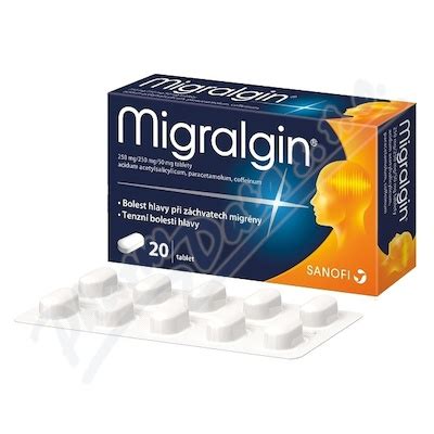 Migralgin 250/250/50mg tbl.nob.20 | SOS lékárna online, internetová ...