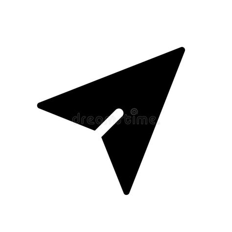 cursor arrow pointer pixel perfect white linear ui icon for dark theme