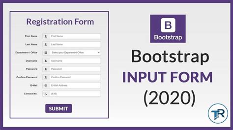 Bootstrap Input Form 2020 How To Make Form In Bootstrap Bootstrap