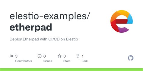 Github Elestio Examplesetherpad Deploy Etherpad With Cicd On Elestio