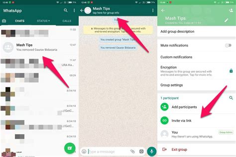 How to Create WhatsApp Group Invite Link and Share to add Members. | MashTips