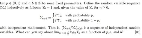 solved let pin 0 1 ﻿and a binz be some fixed parameters
