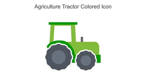 agriculture tractor colored icon in powerpoint pptx png and editable