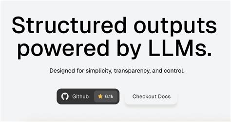 instructor structured outputs for llms