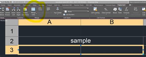 Solved How Split A Single Cell In A Table Autodesk Community