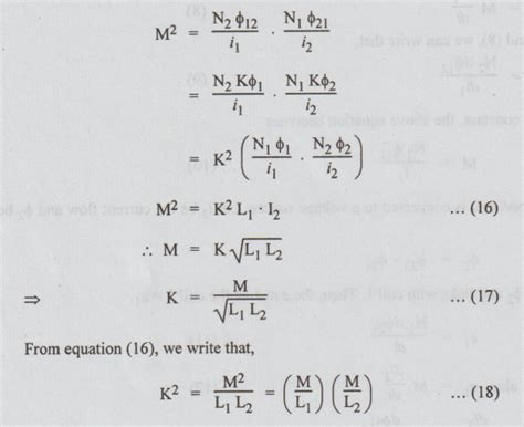 mutual inductance definition formula derivation