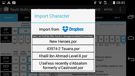 hero lab character import lite apk for android download