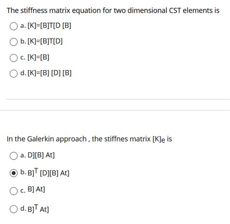 Solved The Finite Element In Heat Conduction Element Has Two