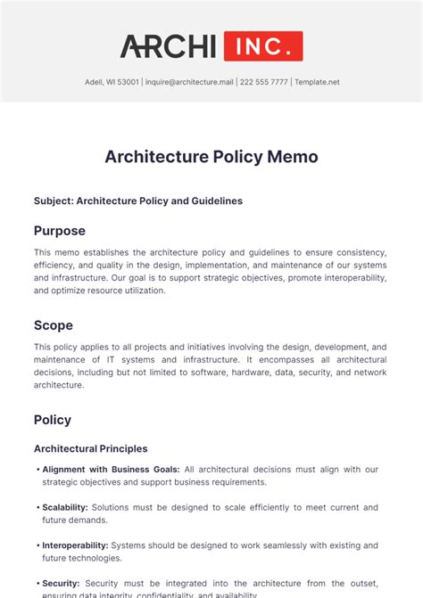 Free Policy Memo Templates To Edit Online And Print