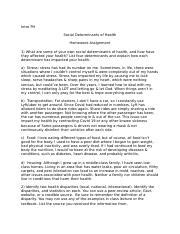 HW Determinants Health CDC Docx Intro PH Social Determinants Of Health Homework Assignment 1