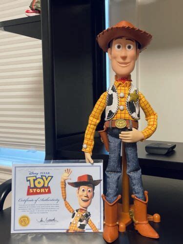 Toy Story Signature Collection Talking Woody Doll With Stand Coa
