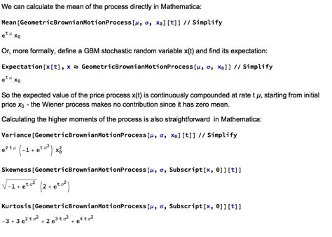 Stochastic Calculus In Mathematica