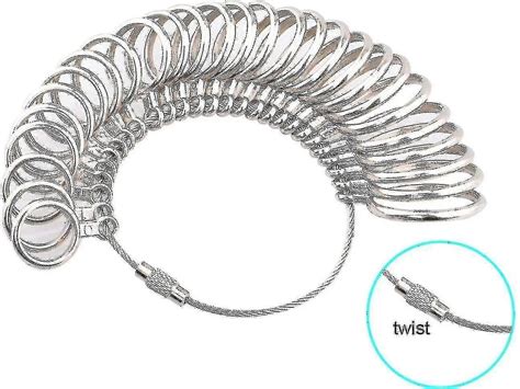 Ring Sizer Measuring Tool 4 Sizes Ring Measurement Stick Metal Mandrel And Finger Sizing Measuring