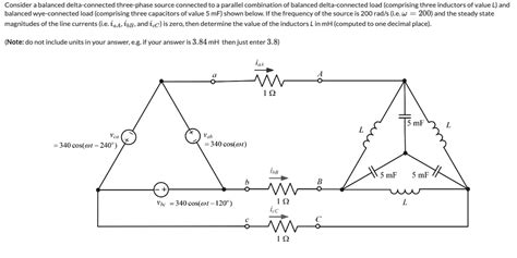 consider a balanced delta connected three phase source connected to a