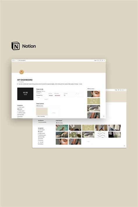 notion life planner template all in one notion template life planner
